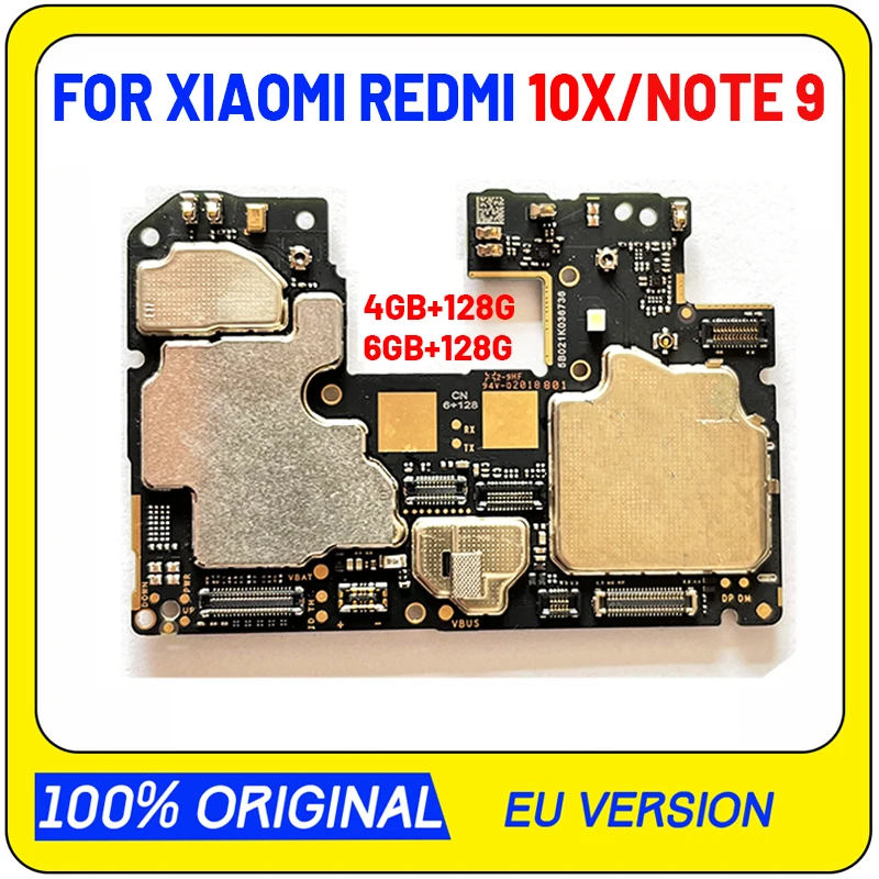 Placa base Original para Xiaomi Redmi 10X/Note 9, 128GB para Hongmi ...