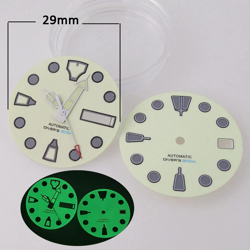 Sterile-29mm-Watch-Dial-Full-Luminous-3-8-3-Dial-feet-for-NH35-NH36-SKX ...