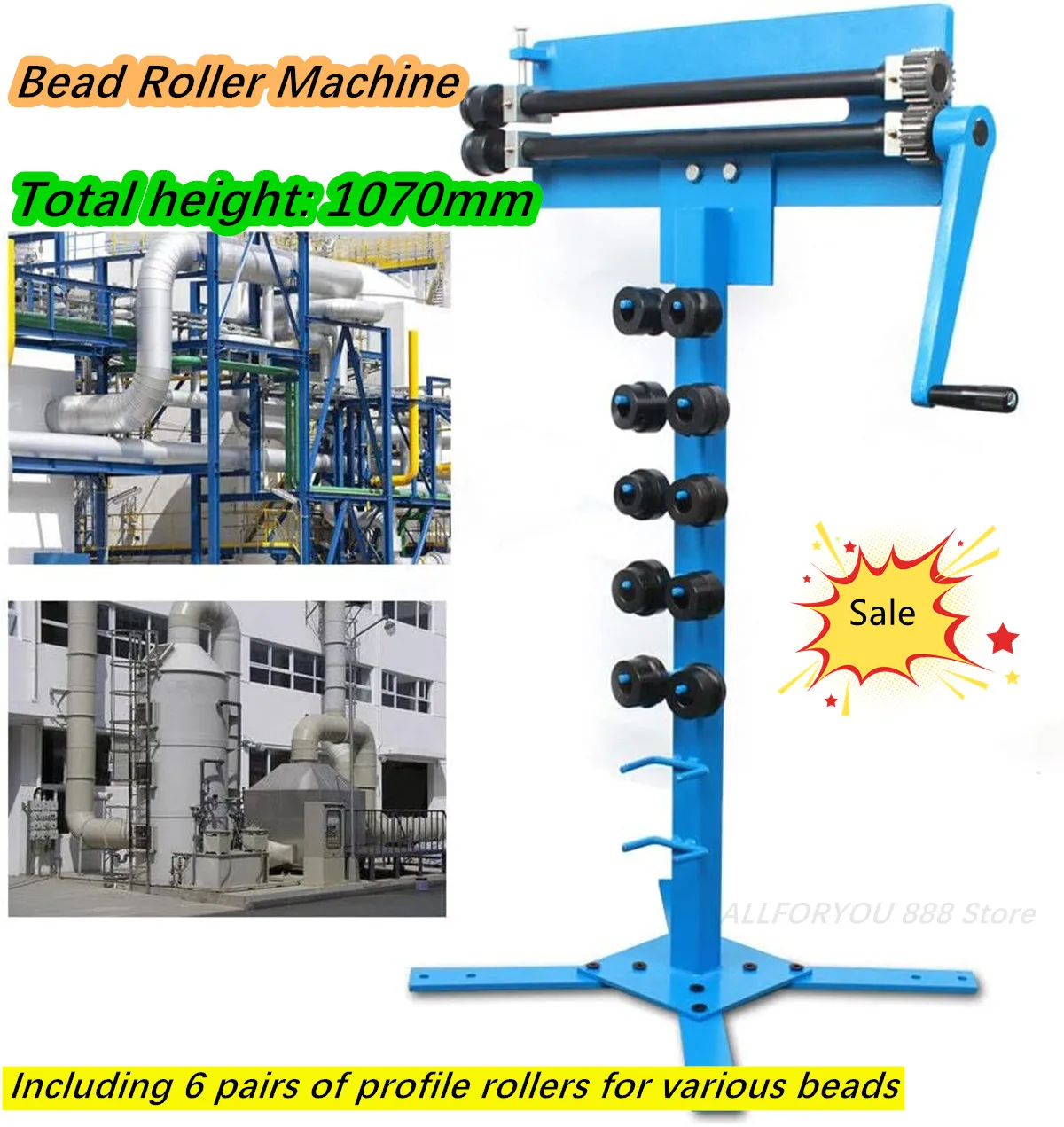 Bead-Roller-Machine-with-6-Dies-Set-Metal-Manual-1070mm-Cutting ...