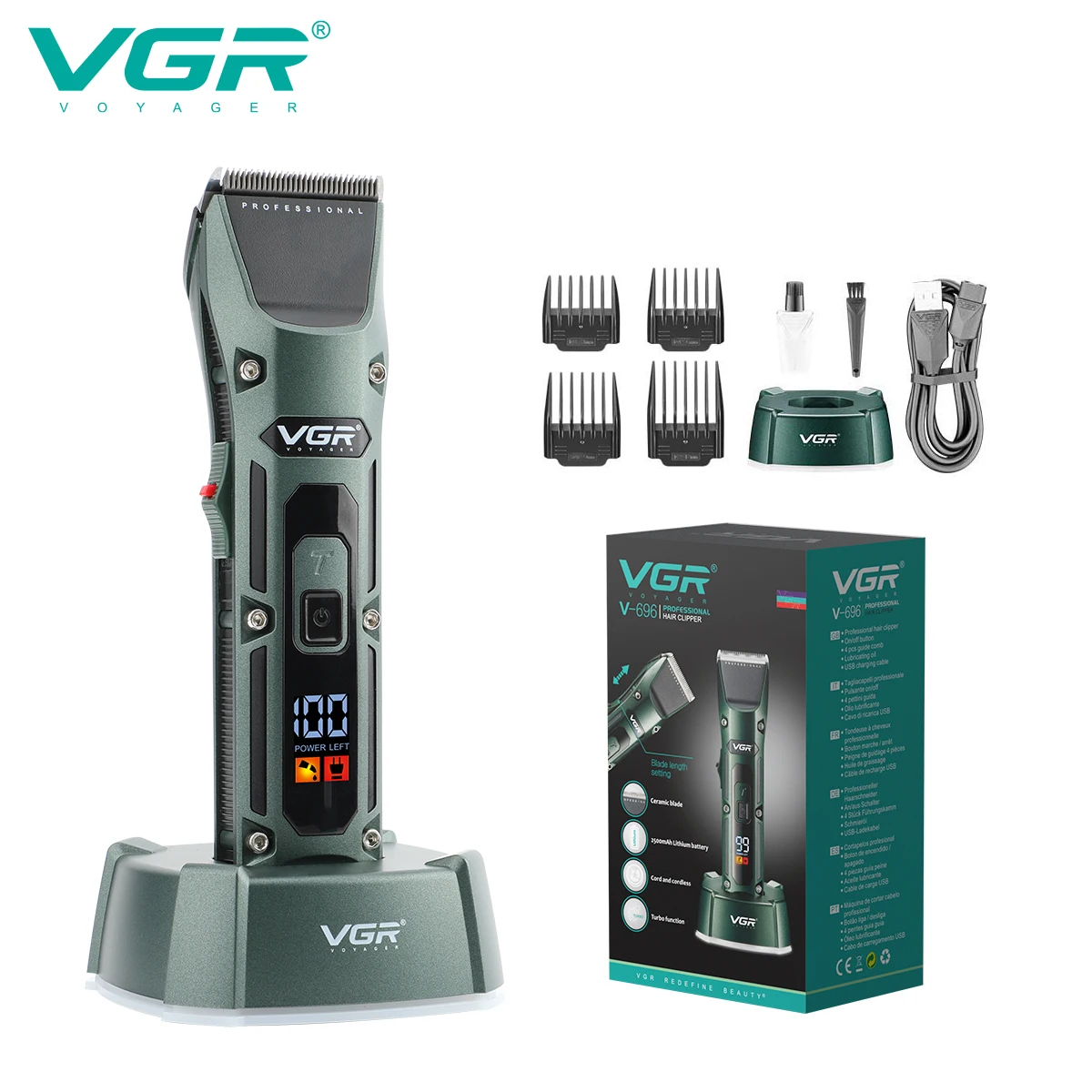 VGR-Hair-Clipper-Professional-Hair-Trimmer-Cordless-Barber-Hair-Cutting ...