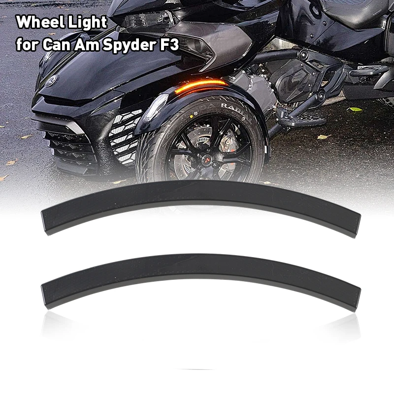 Smoked-Black-Front-Fender-LED-Light-Wheel-Light-for-Can-Am-Spyder-F3-RS ...