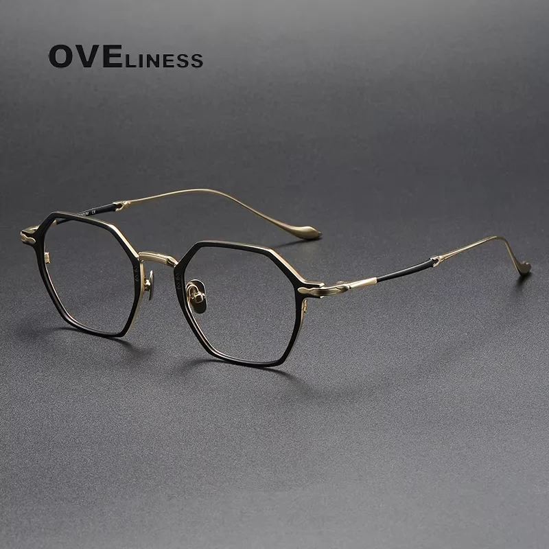 2025 Pure Titanium Glasses Frame Men Women Eyeglasses frames full ...