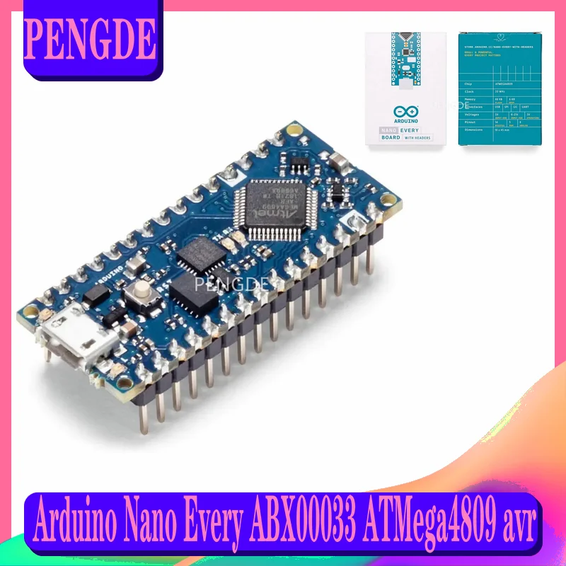 Arduino-Nano-Every-with-headers-ABX00033-Italy-Official-Original ...