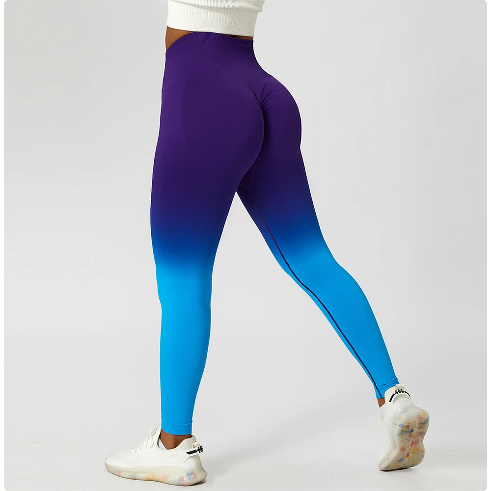 Gradient-Seamless-Yoga-Pants-Women-s-High-Waist-Leggings-Gym-Running ...