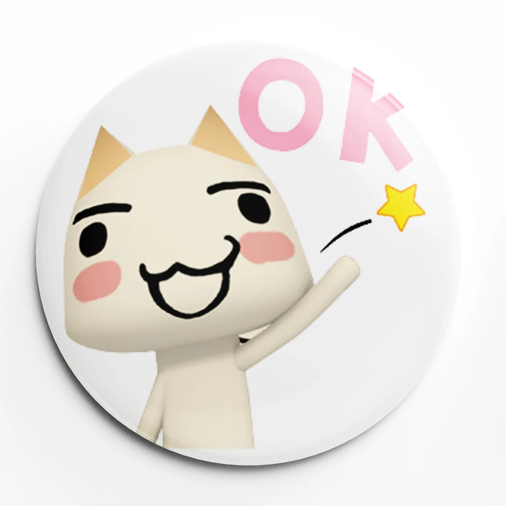 Toro-Inoue-Cat-Kawaii-OK-Badge-Soft-Button-Lapel-Anime-Pin-Decor-Brooch ...