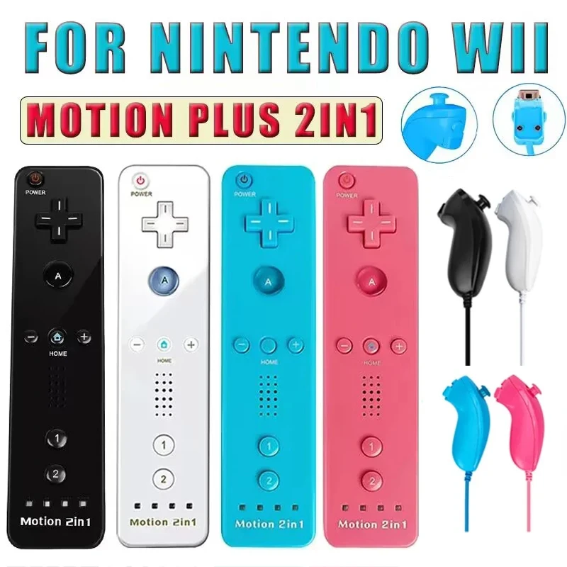 Mando-a-distancia-inal-mbrico-Motion-Plus-para-Nintendo-Wii-Nunchuck ...