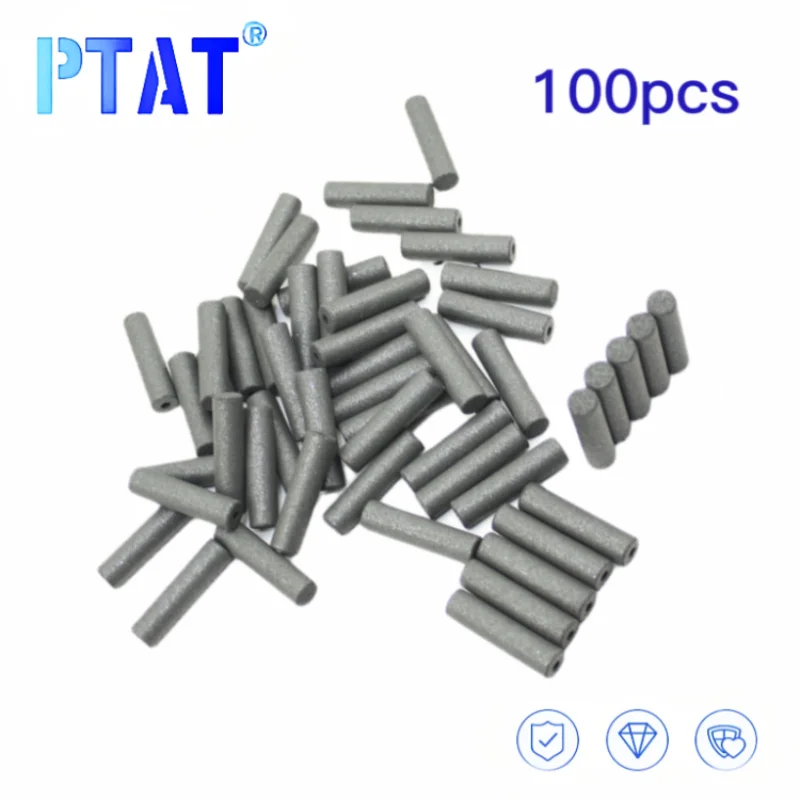100 Pcs Rubber Points Polishing Pillar Wheels For Dental Jewelry Rotary ...