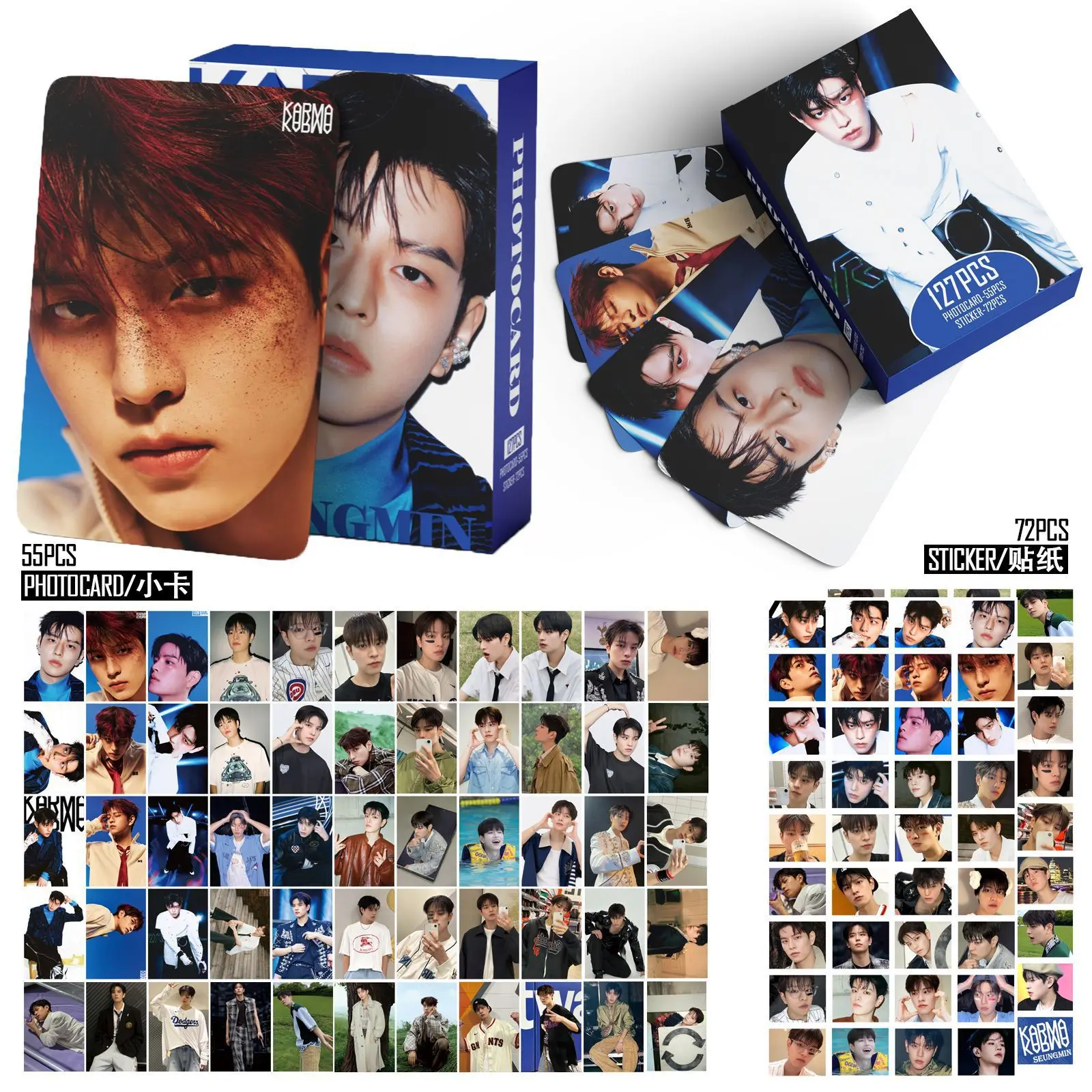NEW 127 SKZOO Small Card Gold stray kids karma Rising Dewin Seungmin ...