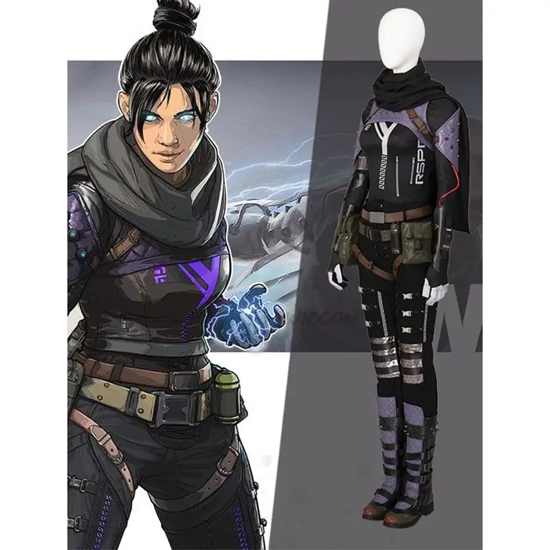 Legends Wraith Cosplay Costume Game Apex Adult Woman Evil Spirit Skin Cosplay Outfit ...