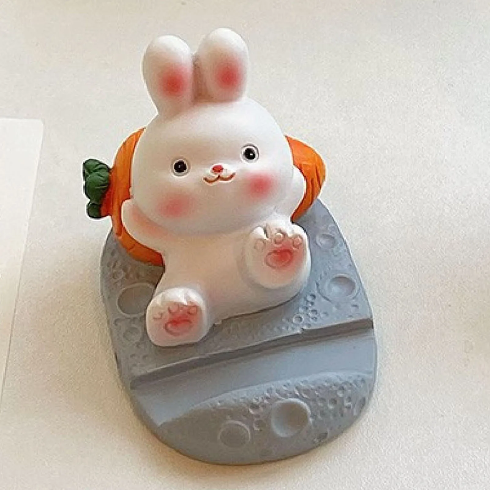 Cute-Rabbit-Cell-Phone-Stand-Cartoon-Resin-Bunny-Phone-Holder-Desk-For ...