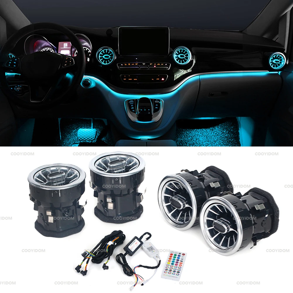 Car-LED-Front-Dashboard-AC-Air-Condition-Vent-Outlet-Turbo-Interior ...