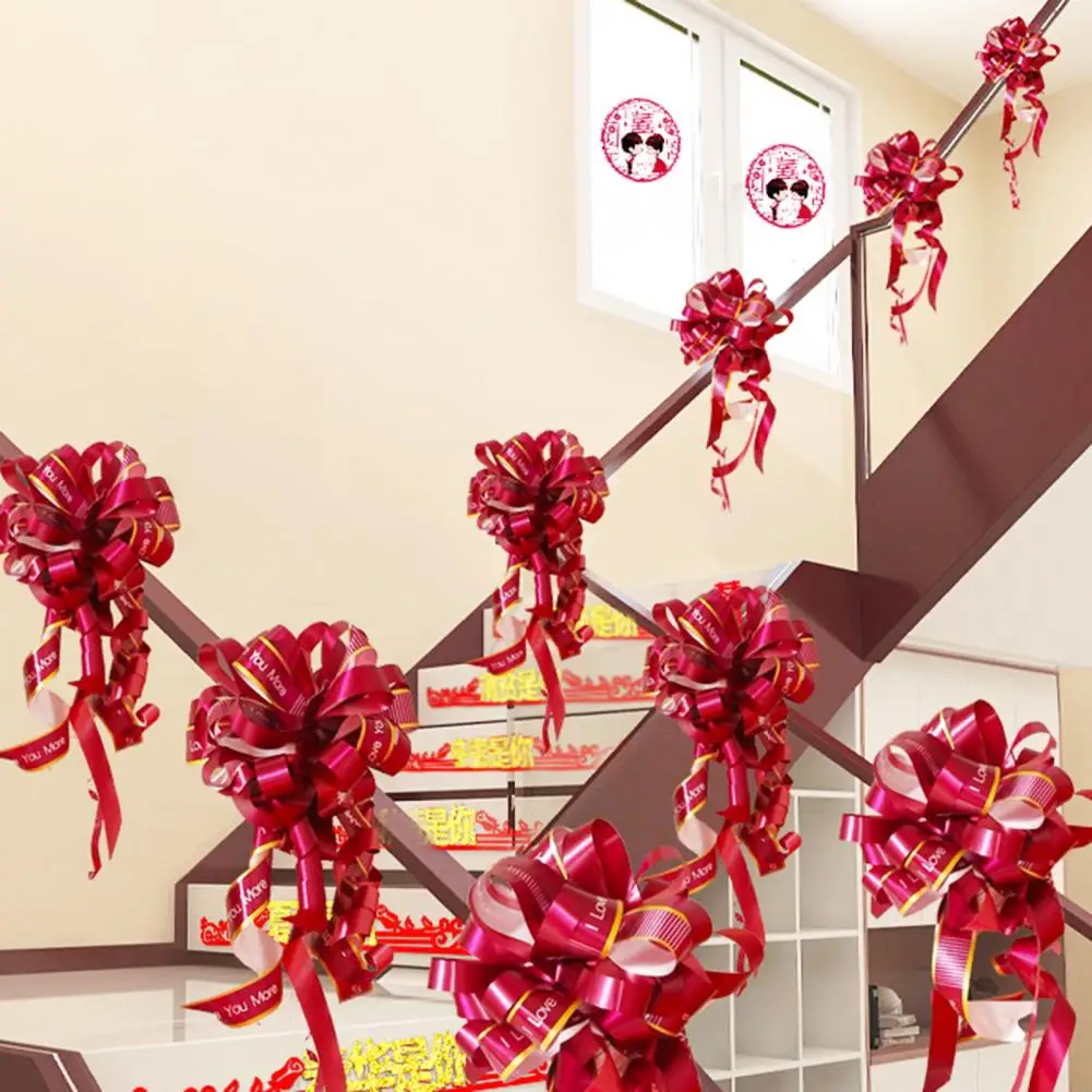 10Pcs Pull Bow Ribbon Romantic Car Pull Bows Hand-pulled Ribbon For ...
