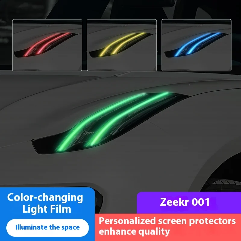 For Zeekr 001 2021-2025 Headlight & DRL Color Change Vinyl Film, Car ...