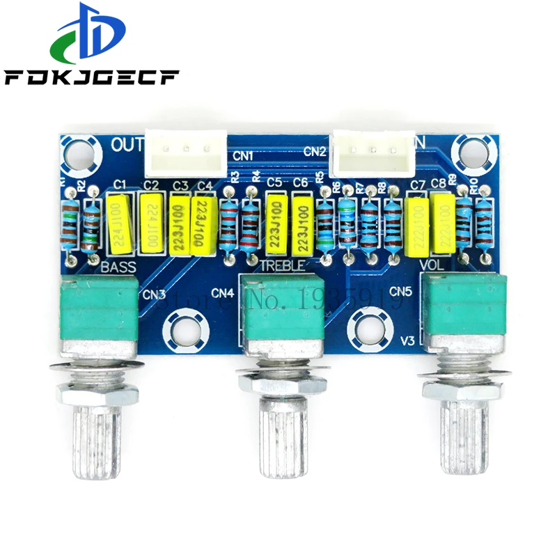XH-M802-Passive-Tone-Board-Amplifier-Preamp-Power-Module-Low-High-Sound ...