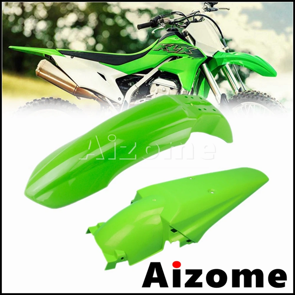 Motocross Mudguard Front Rear Green Plastic Mud Guards Off Road Dirt ...
