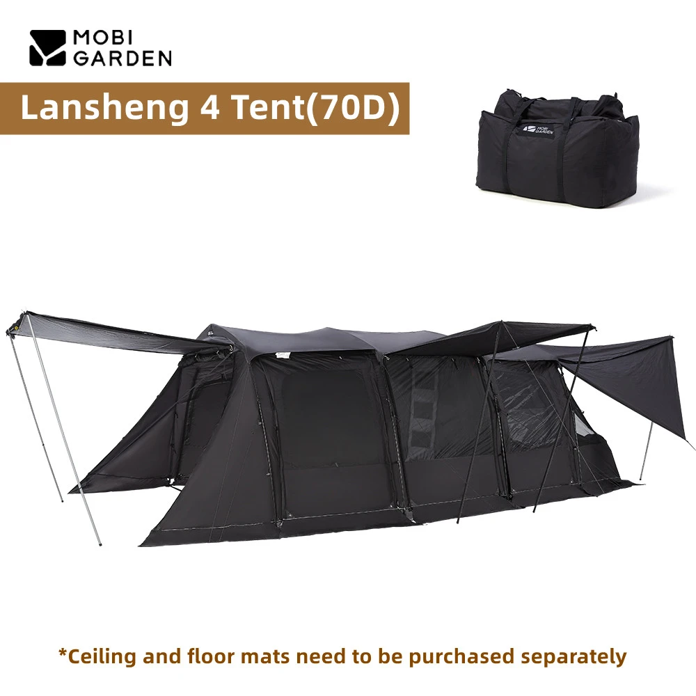 Mobi Garden Outdoor Camping Tent Travel Camping Supplies Tunnel Double Layer Lansheng4 (70d ...