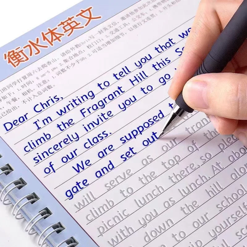 Calligraphy Copybook Reusable 3D Fluted Practice Writing Book Children ...
