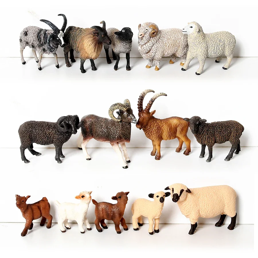 Realistic-Farm-Animal-Goat-Himalayan-Sheep-Black-Sheep-Merino-Sheep ...
