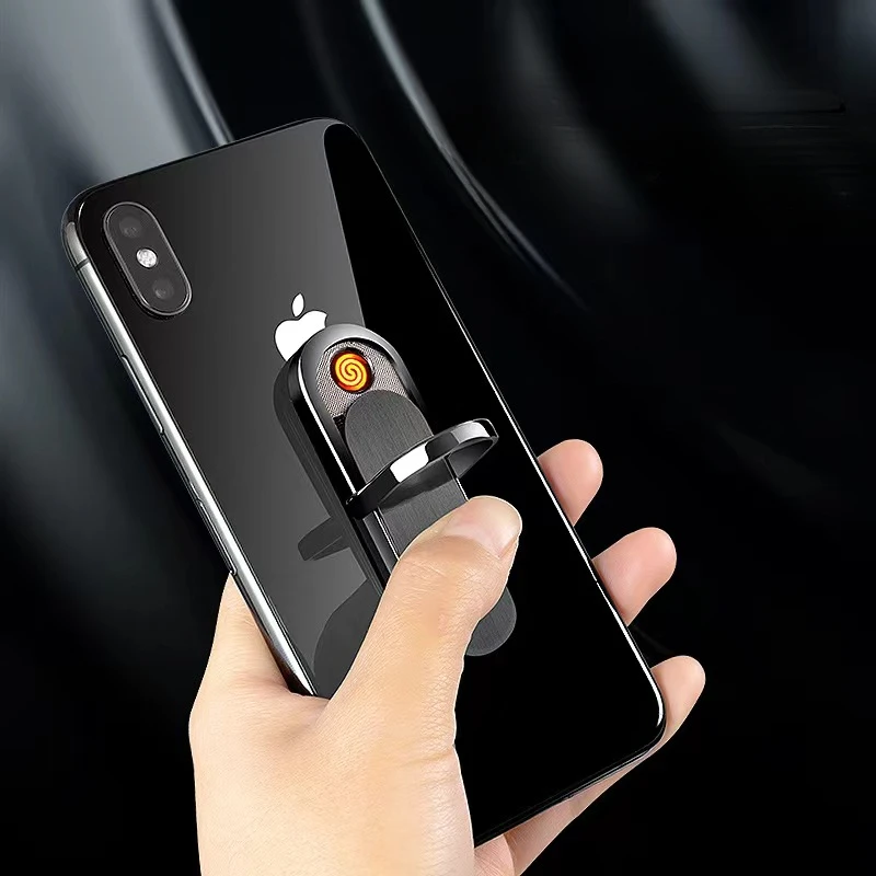 USB Ring Buckle Rechargeable Arc Lighter Multifunctional Mobile Phone ...