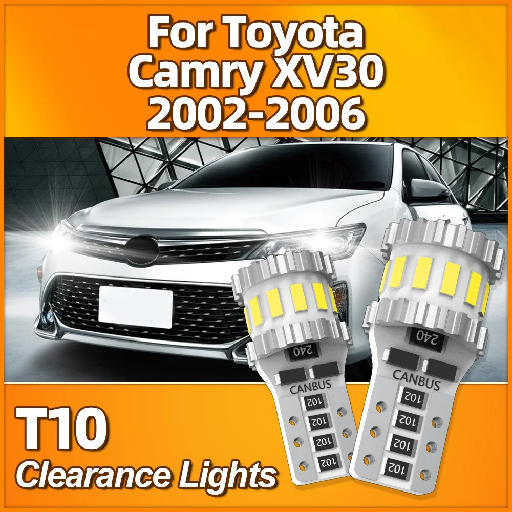 2Pcs-T10-W5W-LED-Car-Clearance-Lamp-3400LM-Parking-Light-Bulb-12V-Plug ...