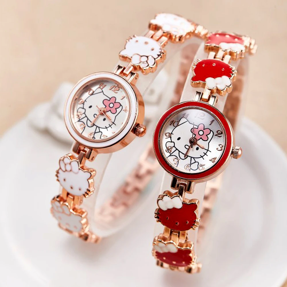 Hello-Kitty-Casual-Women-Student-Watch-Girls-Kids-Waterproof-Cartoon ...