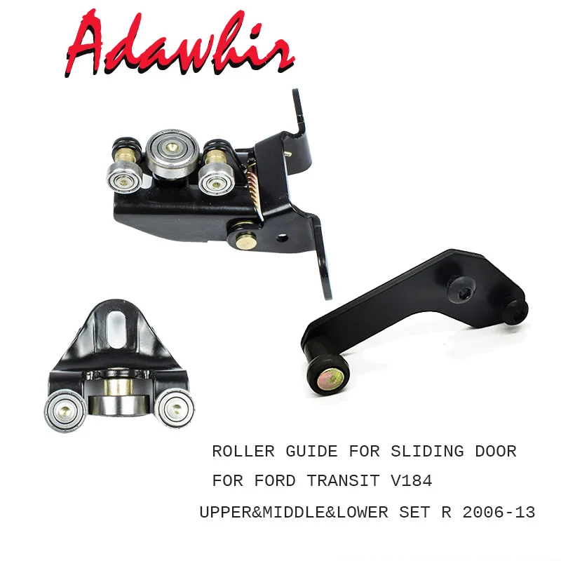 Side-Sliding-Door-Top-Middle-Bottom-Roller-Runner-Right-Side-FOR-Ford ...