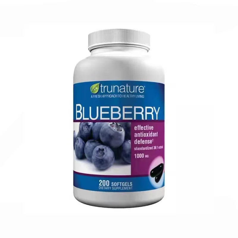 Trunature-1000mg-200-Capsules-Blueberry-Essence-Protects-Eyesight ...