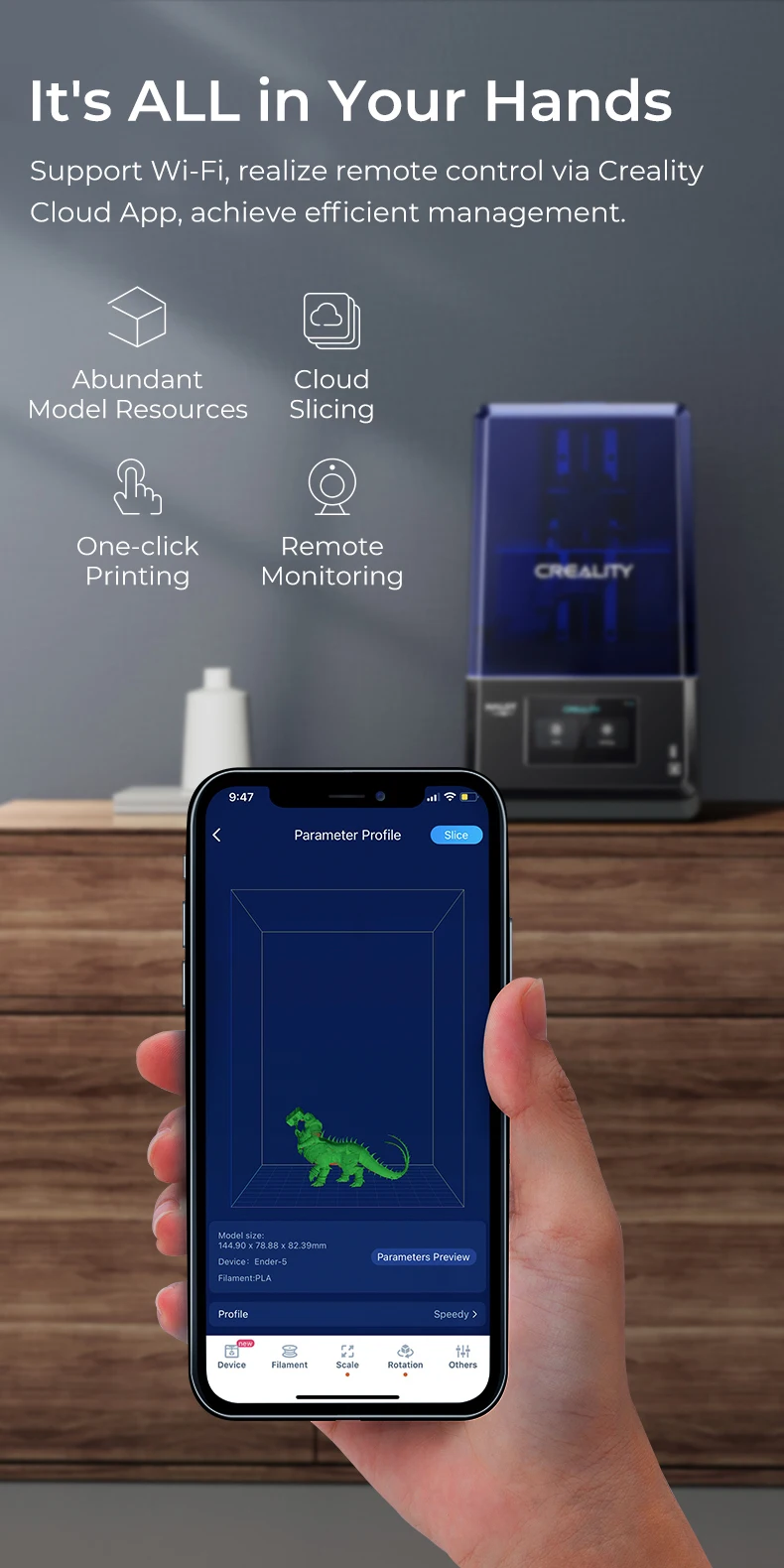 CREALITY 3D HALOT-ONE PLUS Resin 3D Printer 7.9-inch 4K Mono LCD ...