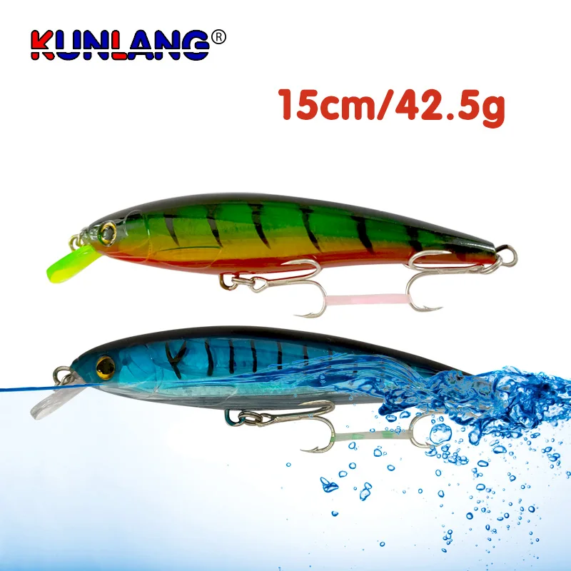 1 Pcs Fishing Lures Freshwater Wobbler 15CM 42.5G for Pike Artist Lure ...