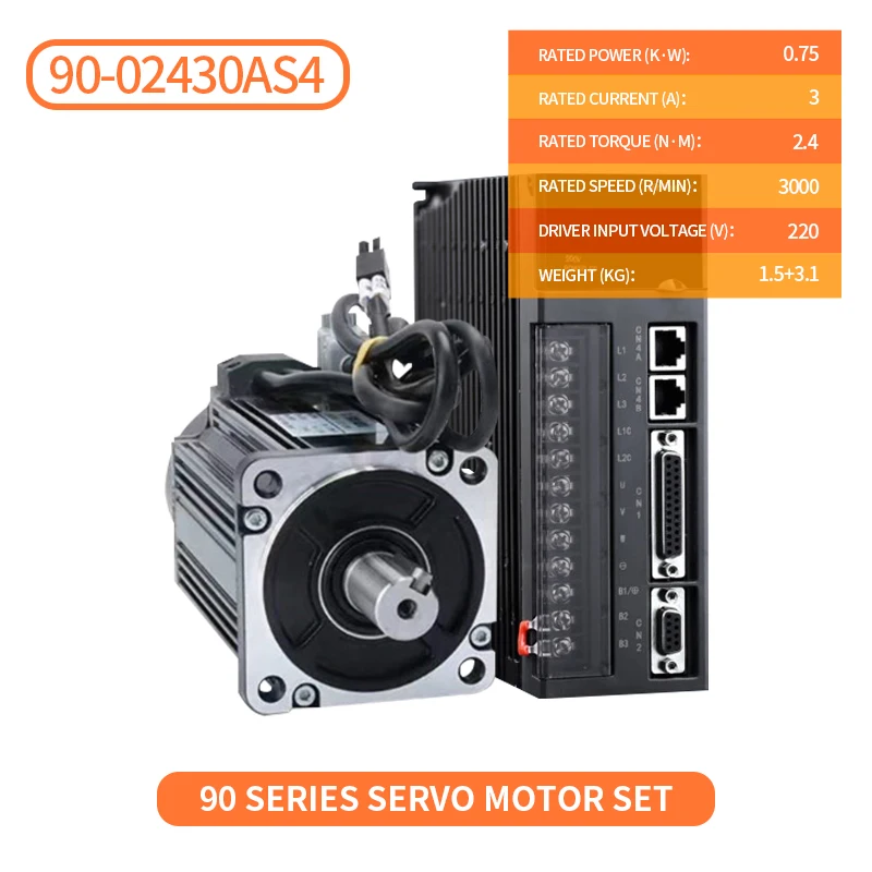 KYDCN-AC220V-servo-motor-set-servo-motor-driver-86mm-flange-750W ...