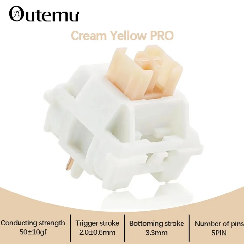 Outemu-Switches-Lubed-Mechanical-Keyboard-Switch-5Pin-Silent-Tactile ...