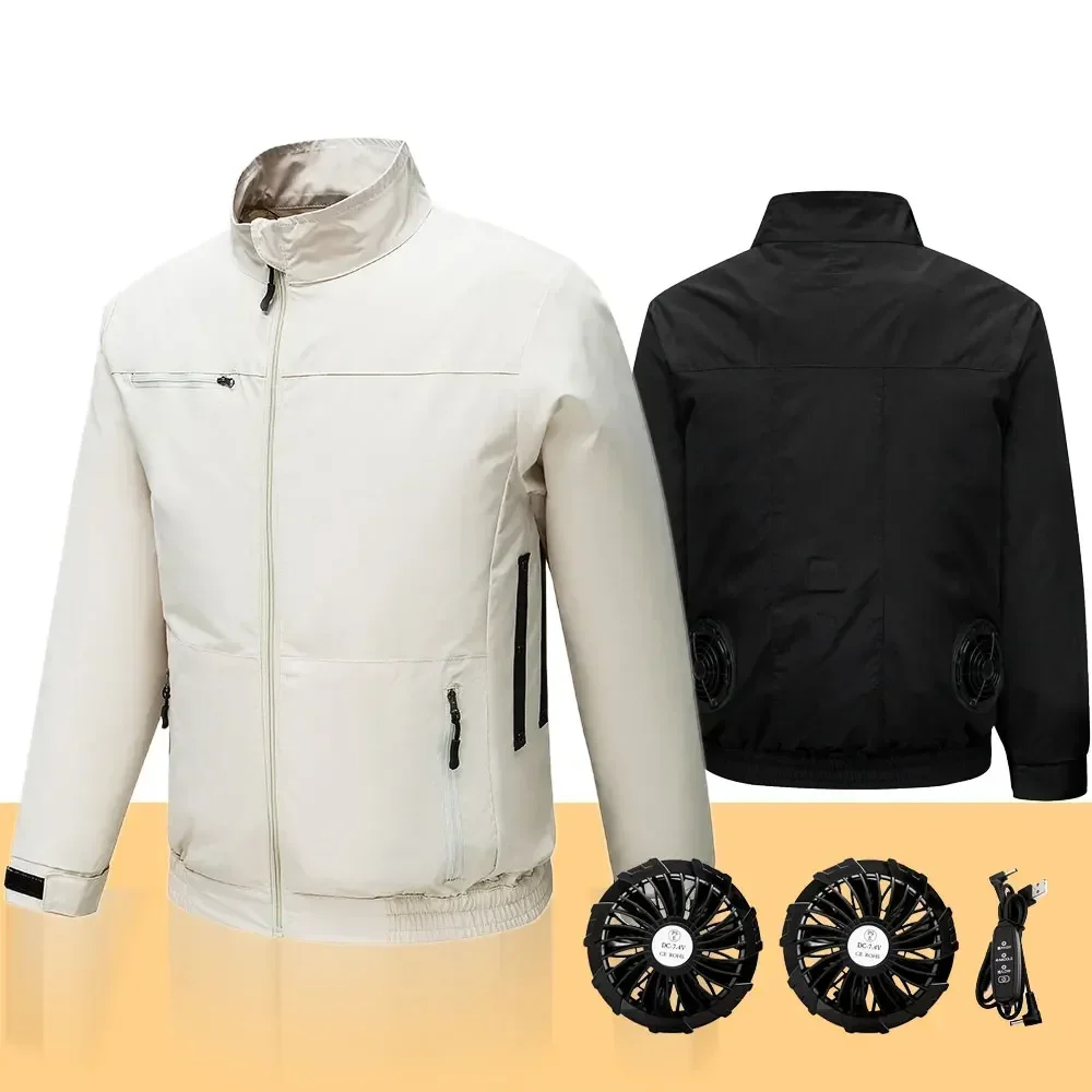Cool-Jacket-Men-s-Hot-Weather-Work-Fan-Coat-USB-Refrigeration-Air ...