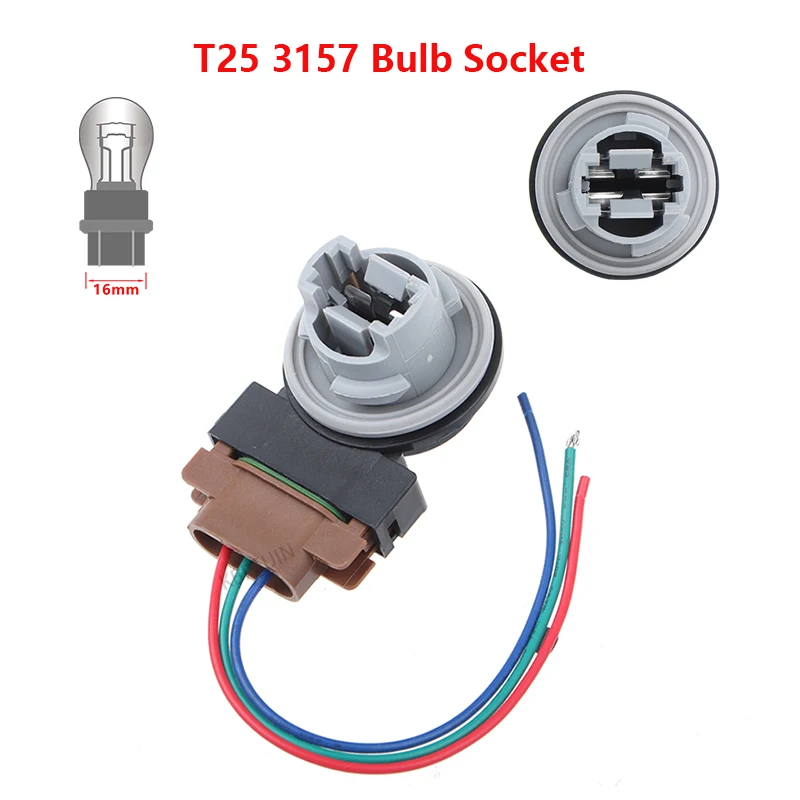1x For Dodge Ram 1500 2500 3500 T25 3157 Bulb Holder Turn Signal Light ...