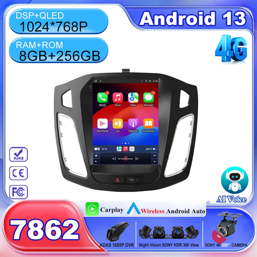 9-7-Inch-screen-For-Ford-Focus-3-Mk-3-2011-2019-Car-DVD-AutoRadio ...