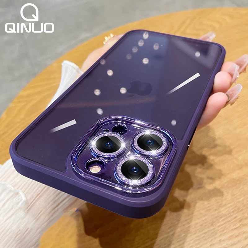 Glitter-Camera-Protector-Shockproof-Armor-Case-For-iPhone-14-13-12-11 ...