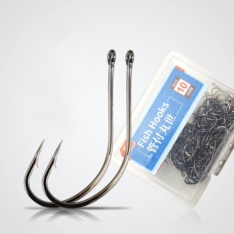 10-Boxes-High-Carbon-Steel-Fish-Hook-Barbed-2-18-Series-In-Fly-Fishhook ...