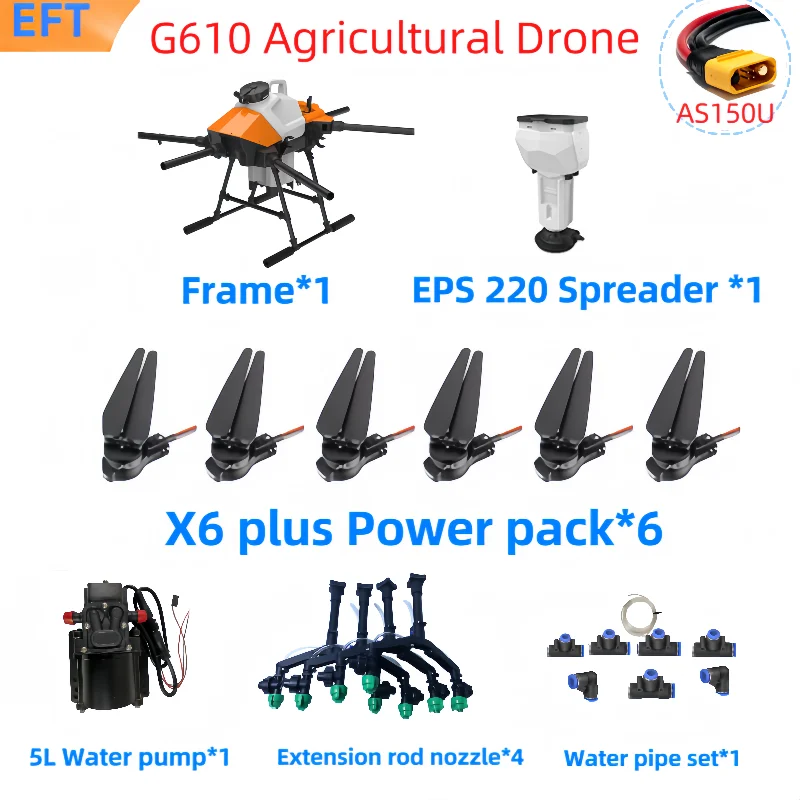 EFT-Dron-Samli-G610-Frame-Of-6-Axis-Agriculture-Uav-With-Pesticide ...
