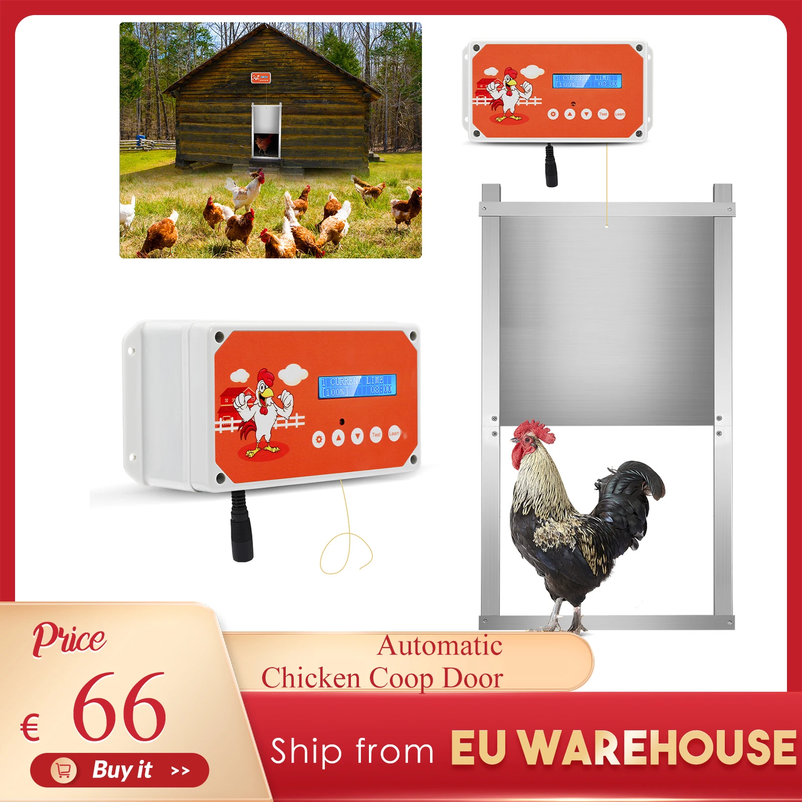 Automatic-Chicken-Coop-Door-Openers-Controller-LCD-Screen-Timer-Light ...
