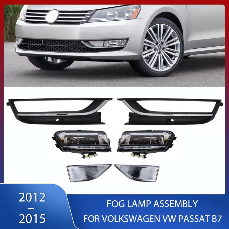 Front-Bumper-Fog-Light-Halogen-Fog-Lamp-Reflectors-Trim-Cover-Grille ...