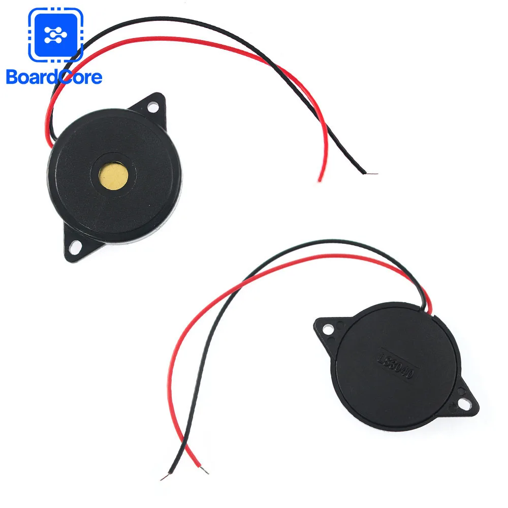 5PCS 3040 Passive Buzzer With Wire Piezoelectric Speaker 30MM Diameter ...