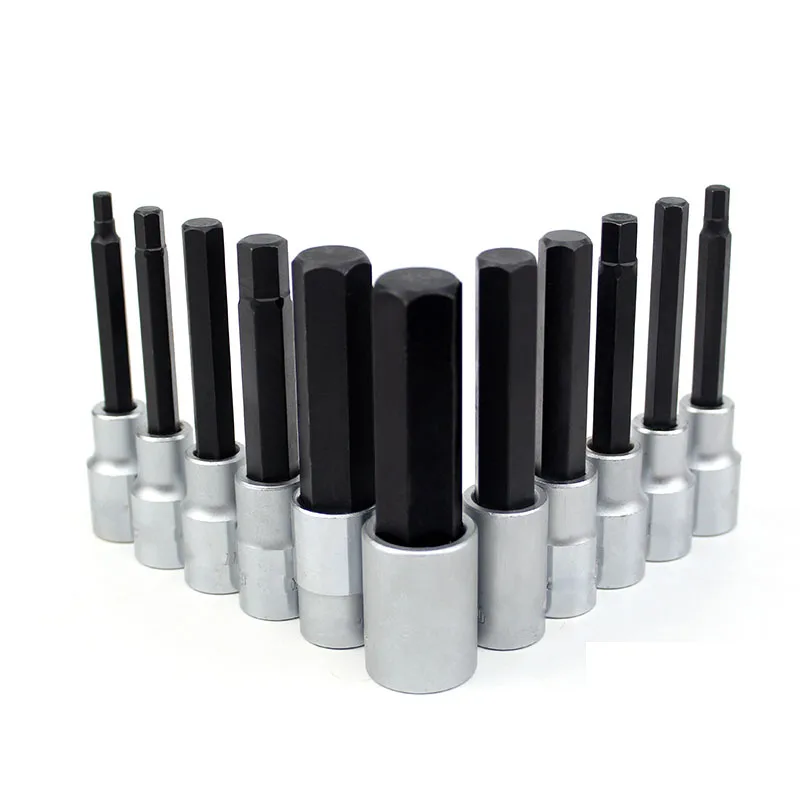 Drive Socket Set Socekt Wrench Socket Adapter 1/2" Hex Head Screwdriver ...