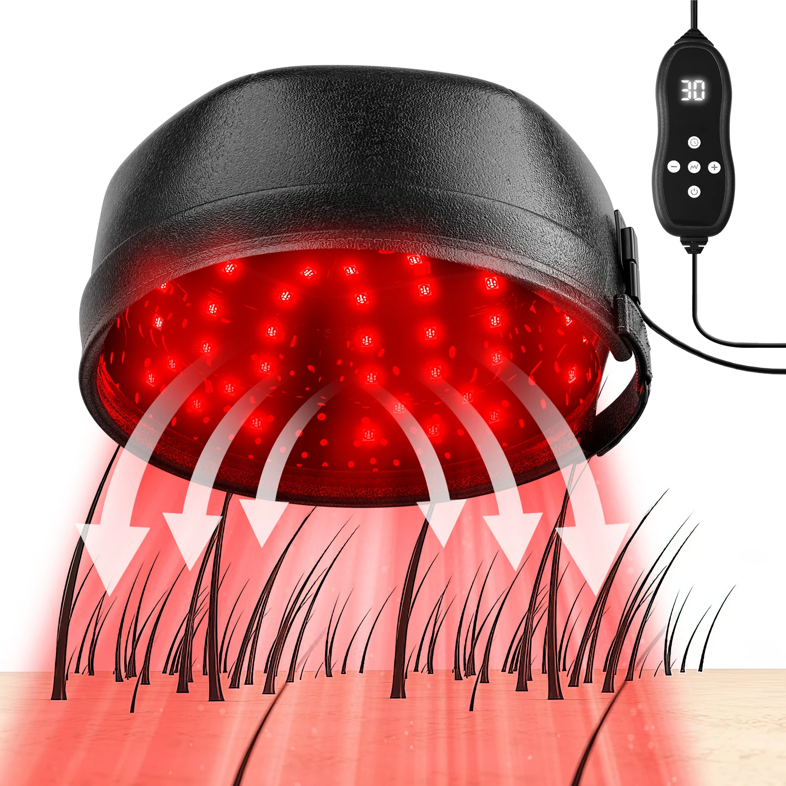 120 Diodes Hair Growth Laser Cap 850nm 660nm Red Light Therapy Cap for ...