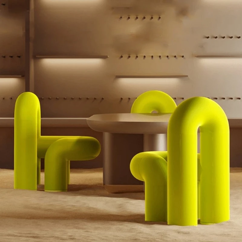 Nordic-Furniture-Special-Shaped-Water-Pipe-Backrest-Stool-Living-Room ...