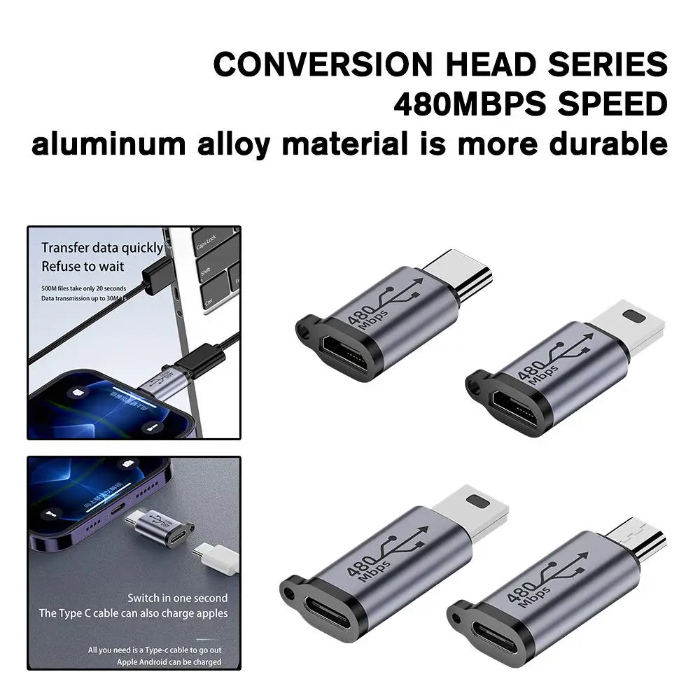 Mini-Type-C-To-Micro-USB-Android-Charging-Adapter-Converter-for-Samsung ...