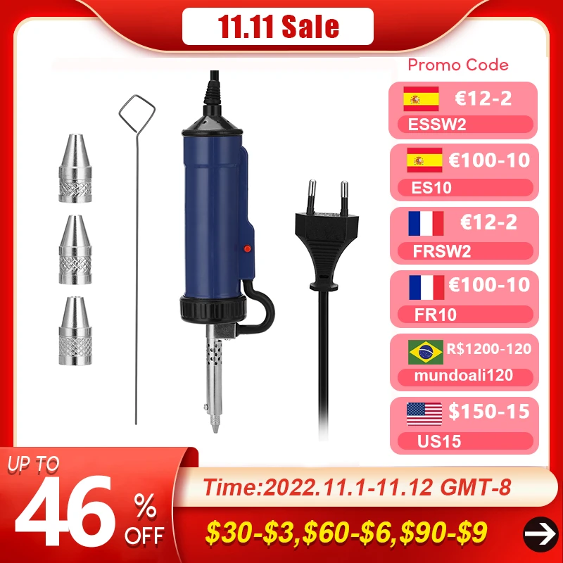 ADT03 Automatic Portable Electric Solder Tin Sucker Vacuum Soldering ...