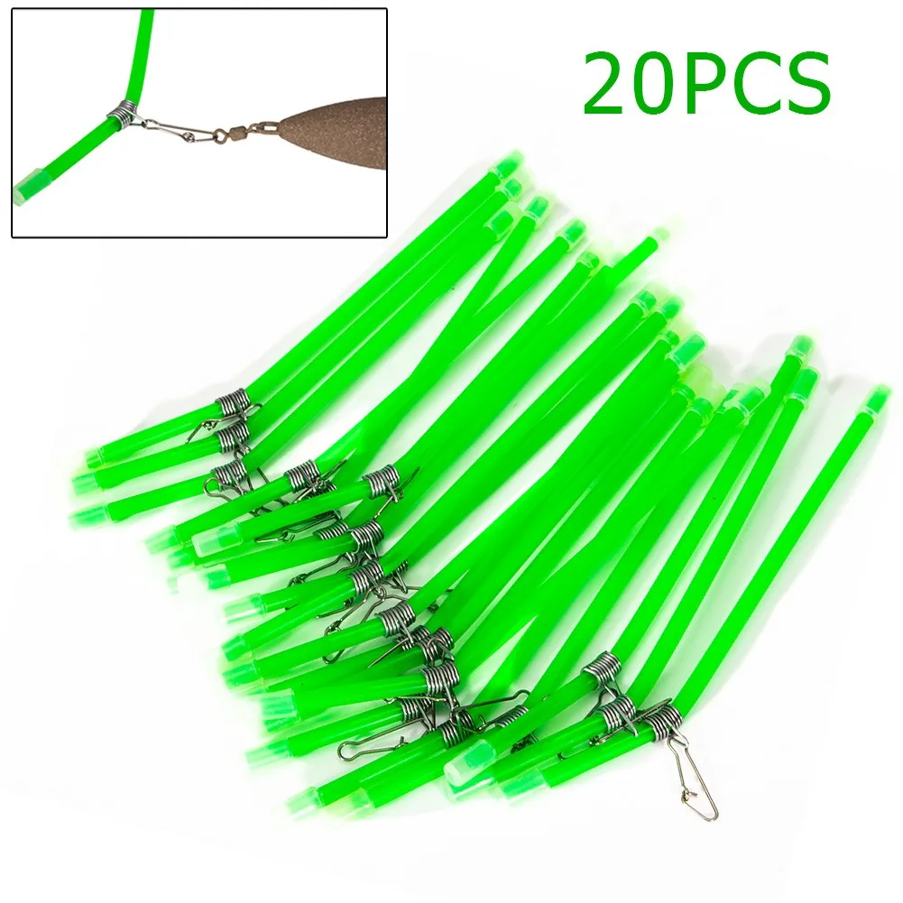 20-Pcs-Sea-Fishing-Anti-Tangle-Feeder-Boom-Luminous-Green-ABS-Anti ...