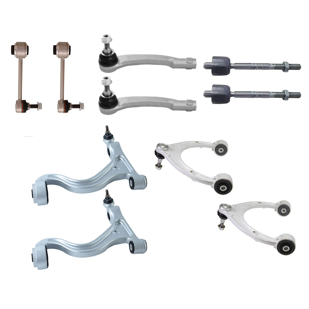 10 Pieces Front Axle Suspension Control Arm Stabilizer Link Tie Rod ...