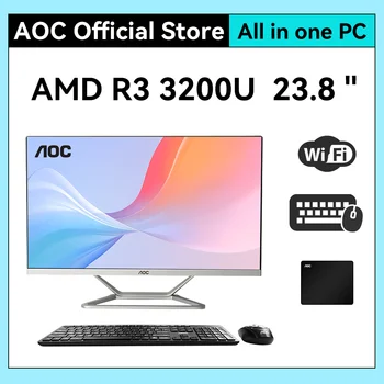 AOC All-in-one Computer 23.8-inch AMD 3200U 16G 512G DDR4 Desktop ...