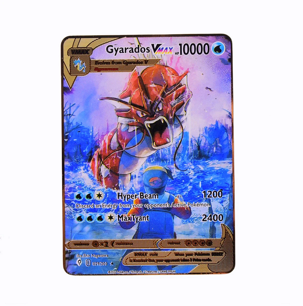 Metal Pokémon Letters Card Pikachu Vmax Charizard Lugia Vstar Mew Anime ...