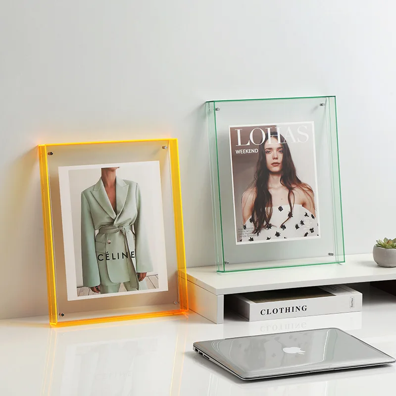 Colored-Acrylic-Frame-DIY-Poster-Photo-Frame-Frame-Painting-Hall ...